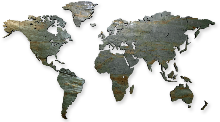 MapaWall | Stone world map exclusive walldecoration